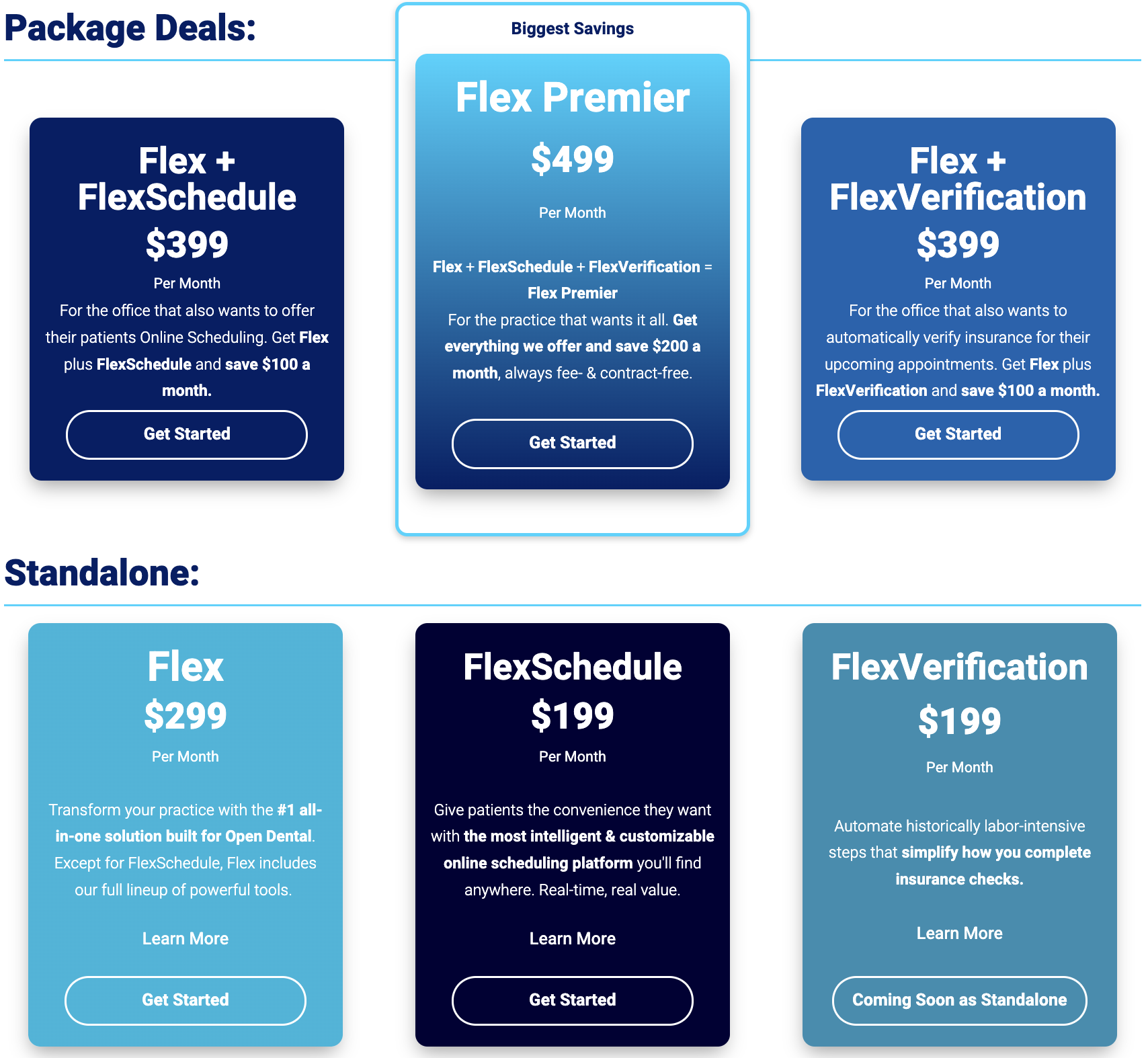 Simple and Transparent Dental Software Pricing with Flex